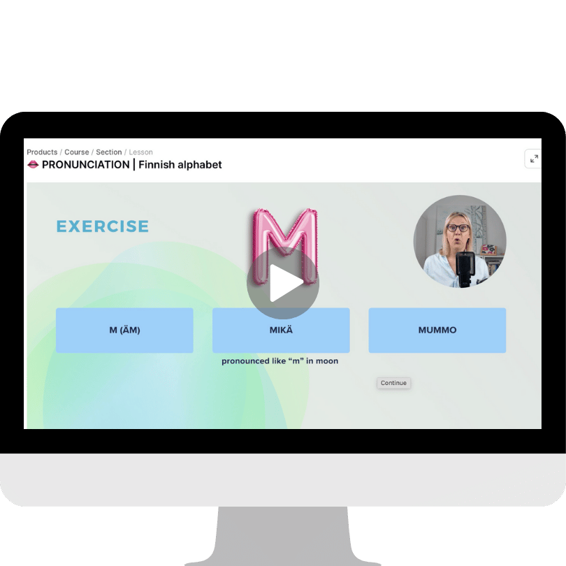 ONNI A1 A2 B1 all-inclusive Finnish course bundle - Finnishtogo - Learn Finnish with Virpi